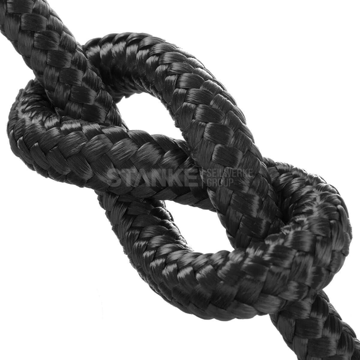 Lina polipropylenowa PP linka fi 4 mm pleciona czarna | Jumbo Shop